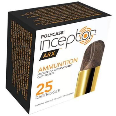 PolyCase Ammo Inceptor ARX 380 ACP 56 Grain [380ARXBR25] | Ammo Freedom