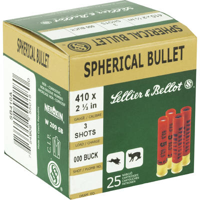 Sellier & Bellot Shotshells V051592U 410 Gauge 2.5in 000 Buckshot 3 Pellets [SB410A] | Ammo Freedom